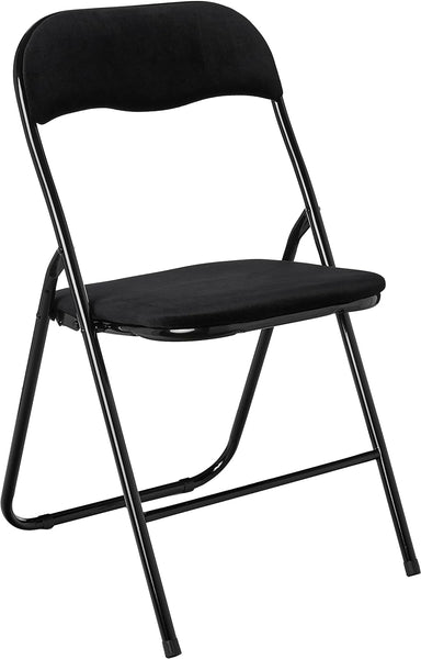 Nefoso 6 Packs Velvet Folding Chairs with Padded Seats for Outdoor I NEFOSO
